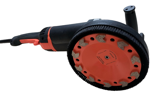 Betonfrees betonschuurmachine en coating