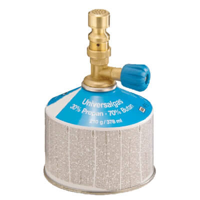 Bunsen- & laboratoriumbrander DELUXE incl. gaspatroon 7/16"