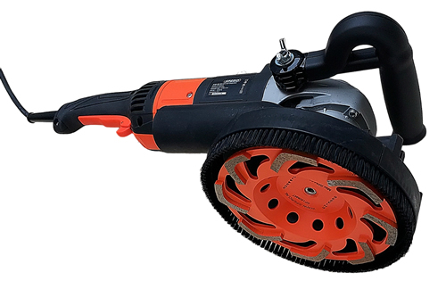 Betonfrees betonschuurmachine en coating