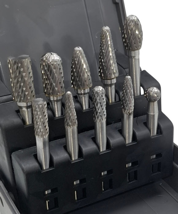 10 Dlg 6mm TCT Hardmetalen Frezenset - Hout en Staal