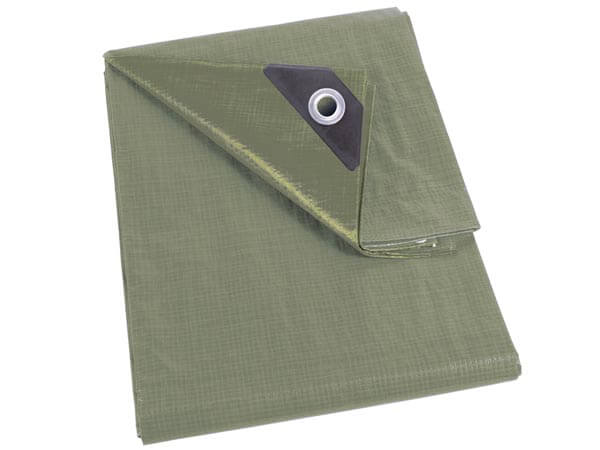 Voortentzeil grondzeil 2 x8mtr kaki