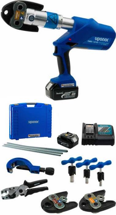 € 1099.- Uponor Li-ion accu-persmachine UP110