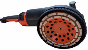 Betonfrees betonschuurmachine en coating