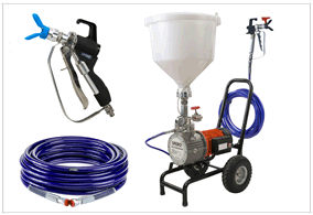 airless spuitapparatuur verfpompen muurverf spuitmachines